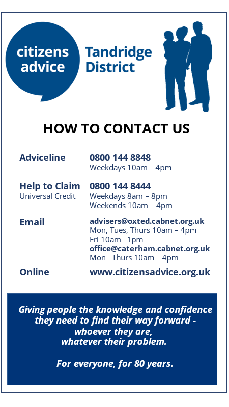 About Us - Citizens Advice Tandridge DistrictCitizens Advice Tandridge ...